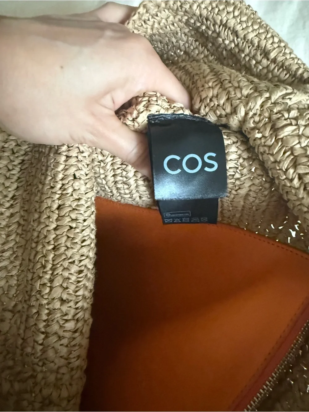 COS | Bags | Cos Natural Raffia Tote Shoulder Bag | Poshmark